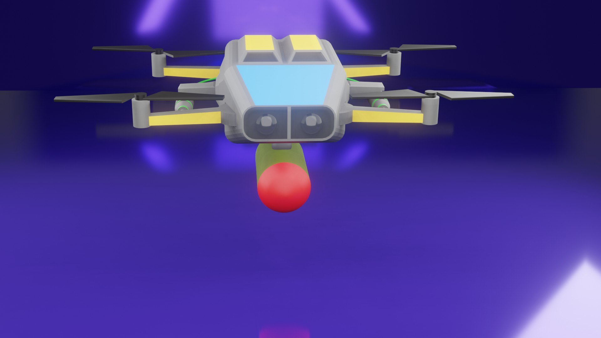 3D Drone Attack Model - TurboSquid 2116082