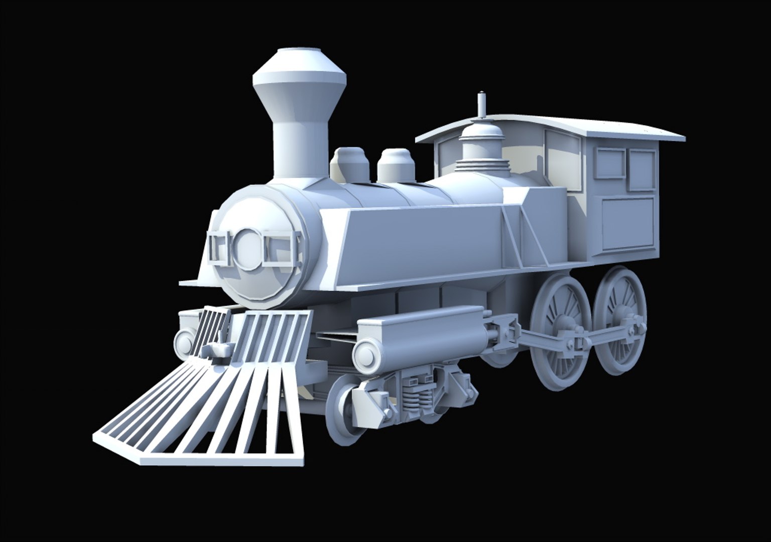 Train Engine 3d Model