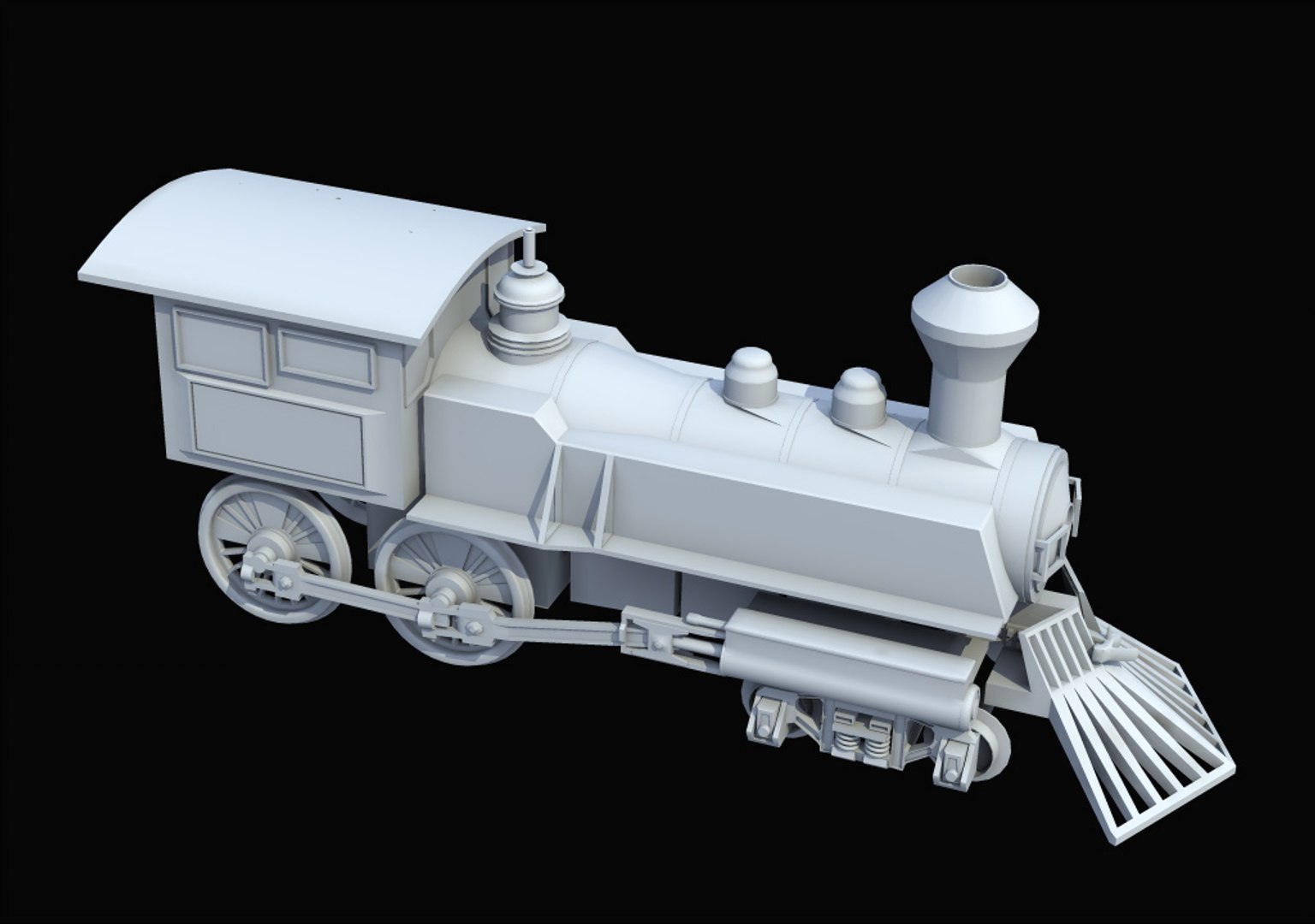 Train Engine 3d Model