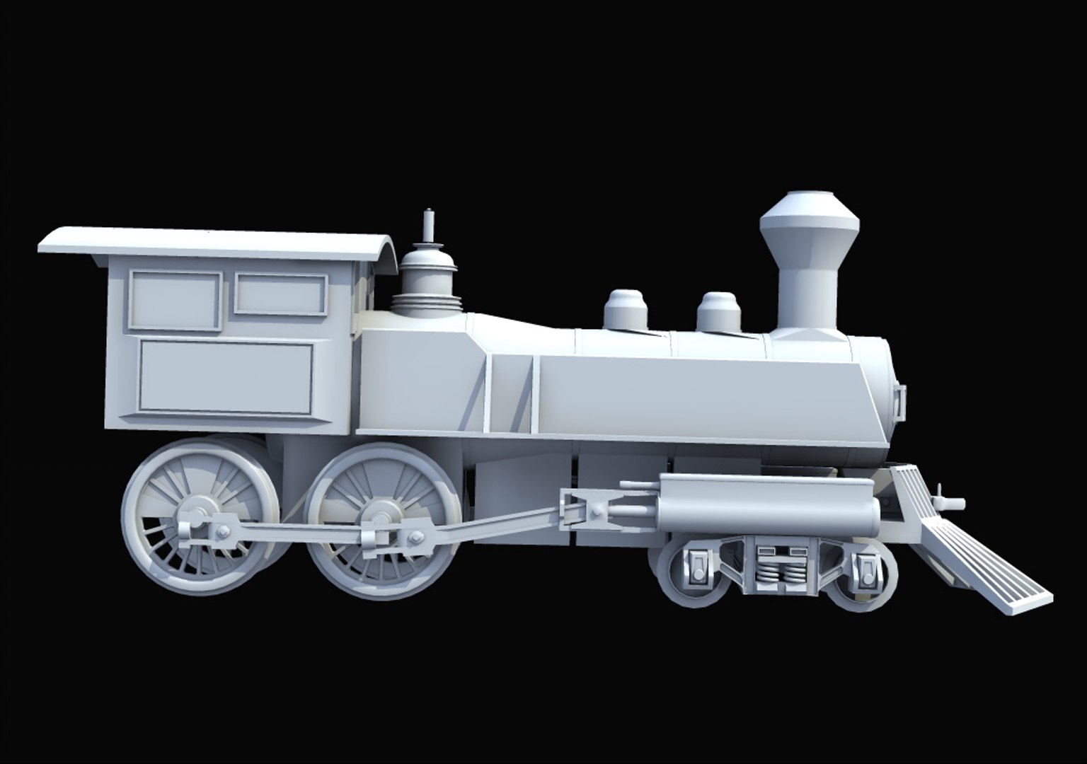 Train Engine 3d Model