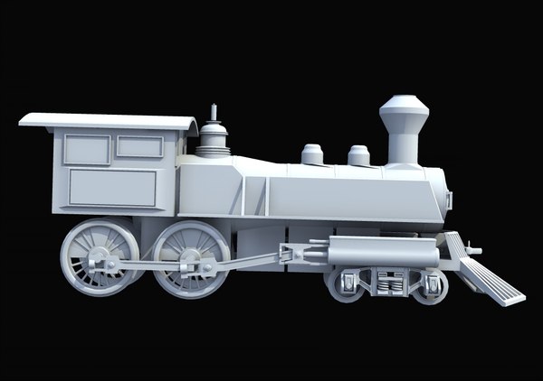 train engine 3d model