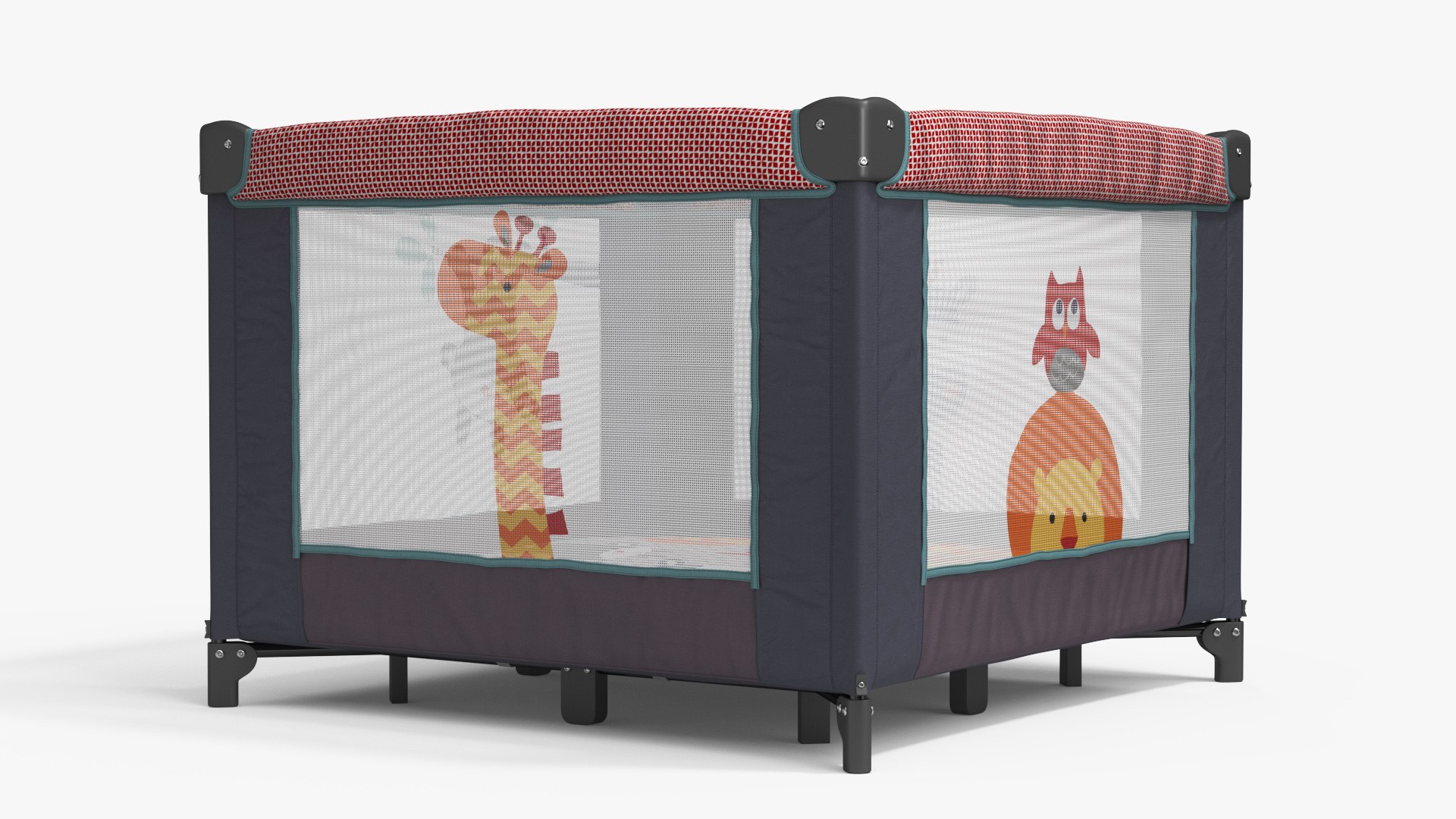 Toddler In Square Baby Playpen 3D - TurboSquid 2271617