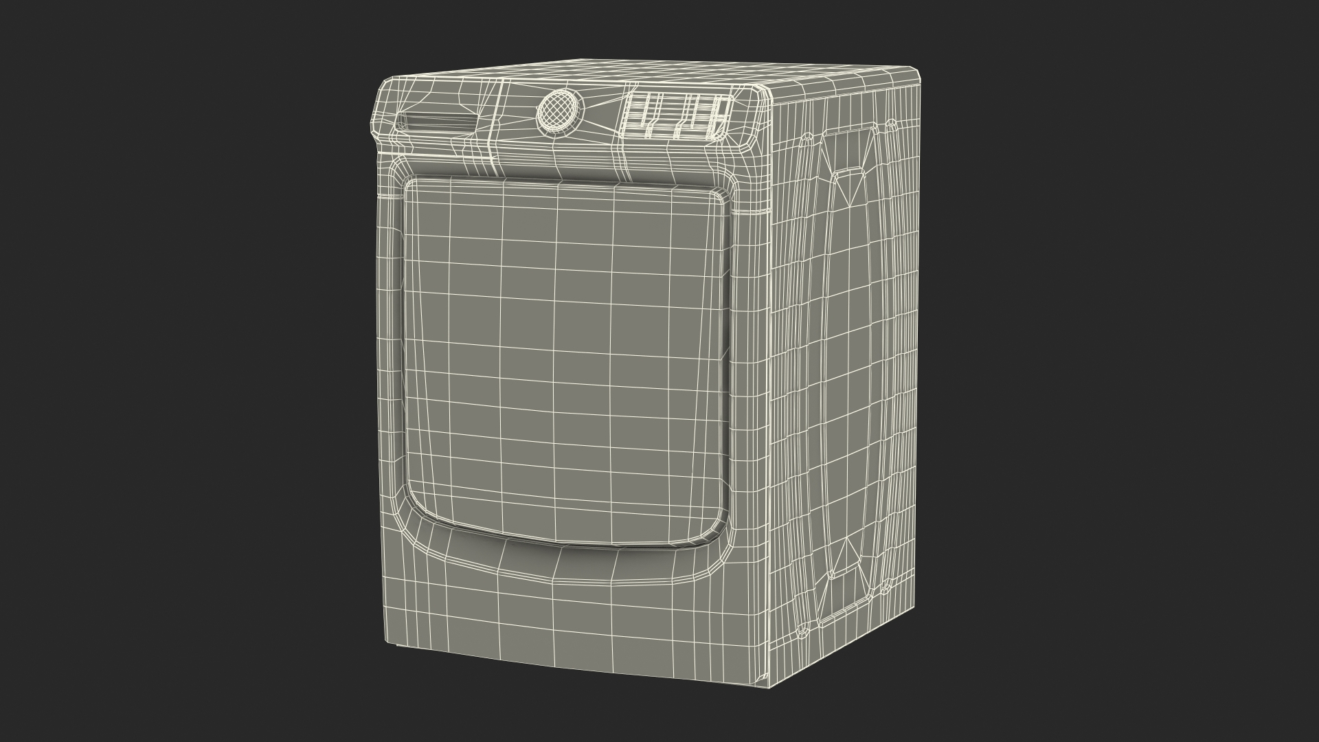 3D Washing Machine Beige Model - TurboSquid 2062941
