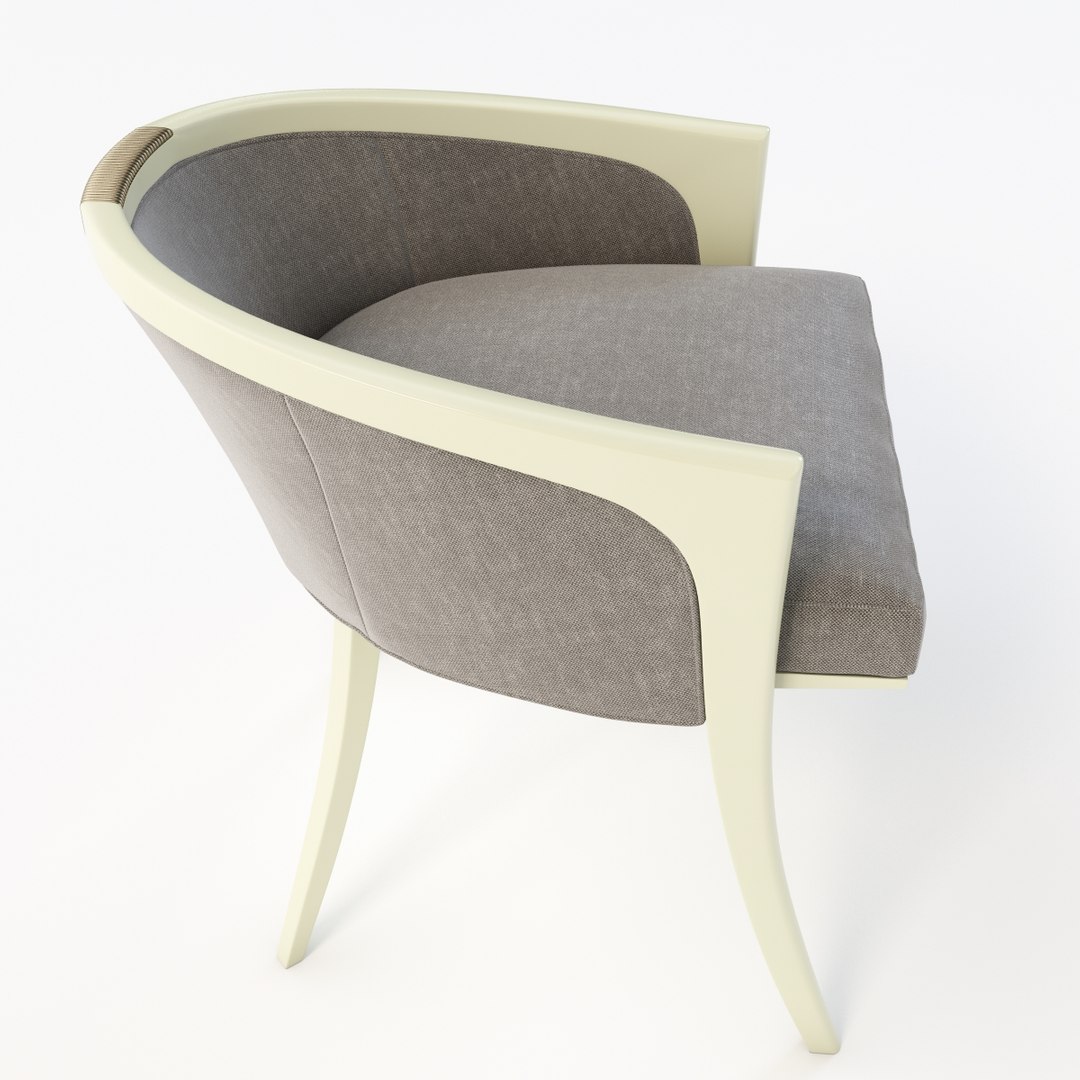 3d Model Diana Vanity Chair