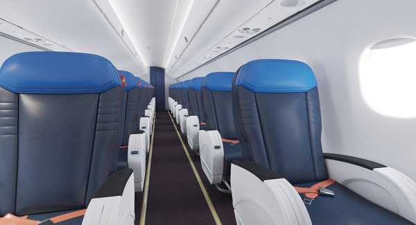 3D Embraer E195 Interior business cabin model - TurboSquid 1791502