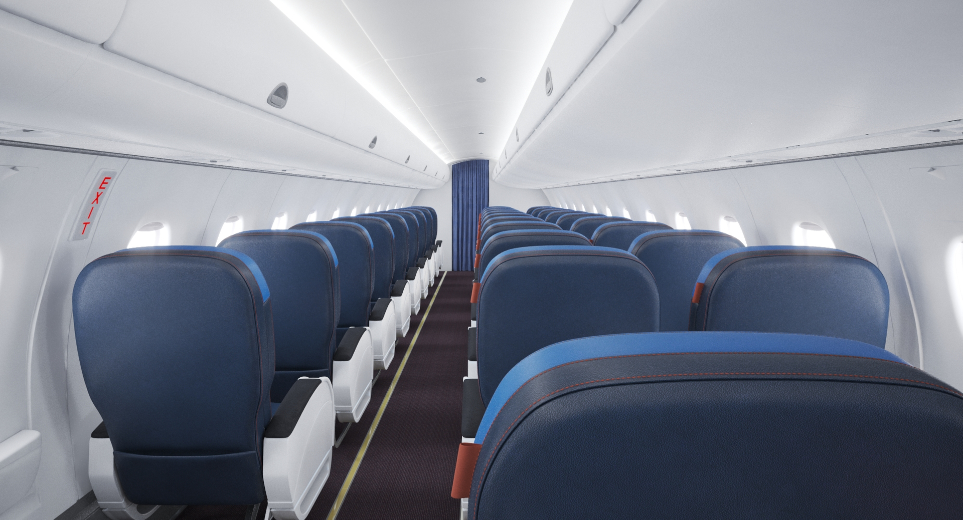 3D Embraer E195 Interior Business Cabin Model - TurboSquid 1791502