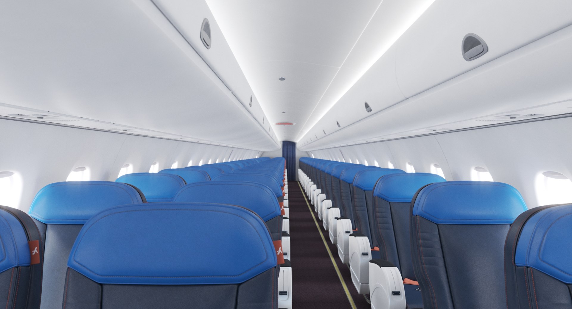 3D Embraer E195 Interior Business Cabin Model - TurboSquid 1791502