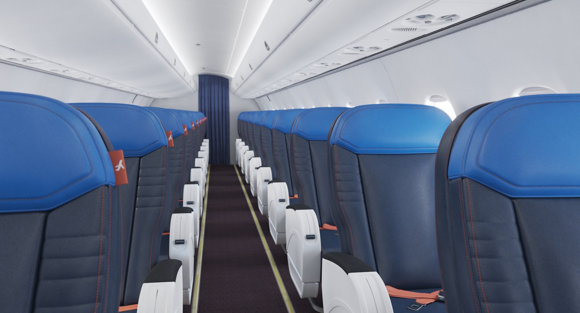 3D Embraer E195 Interior Business Cabin Model - TurboSquid 1791502