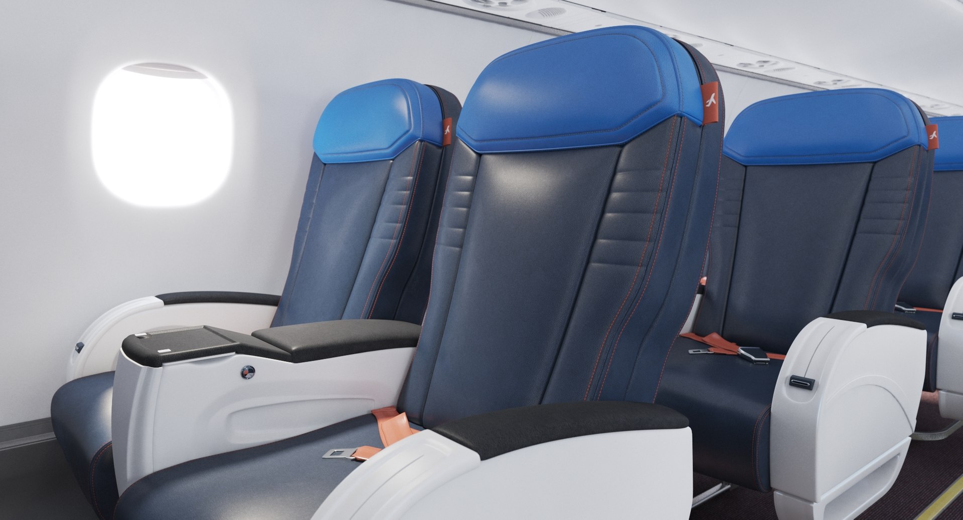 3D Embraer E195 Interior Business Cabin Model - TurboSquid 1791502