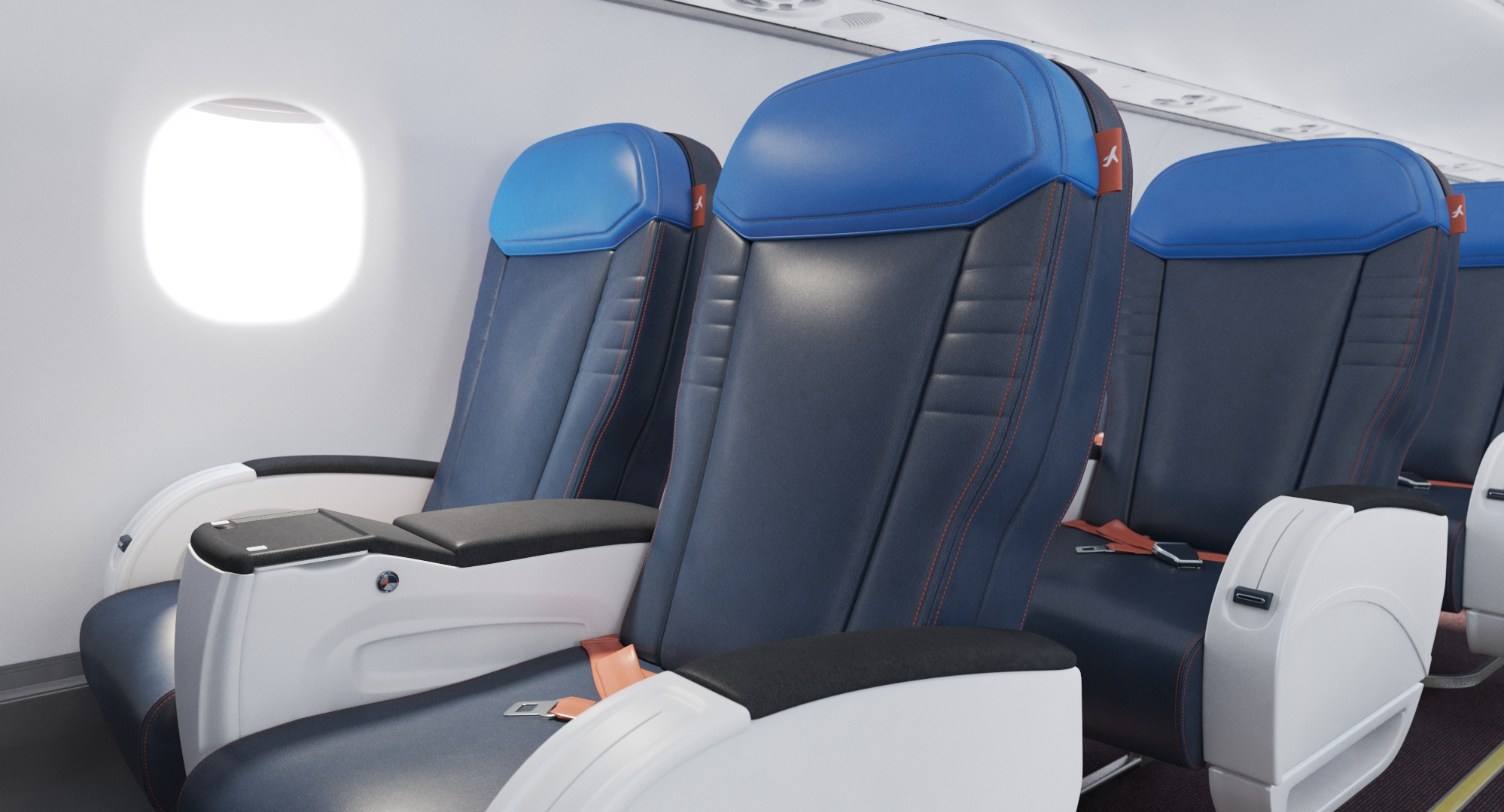 3D Embraer E195 Interior business cabin model - TurboSquid 1791502