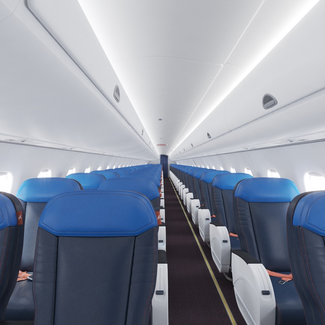 3D Embraer E195 Interior Business Cabin Model - TurboSquid 1791502
