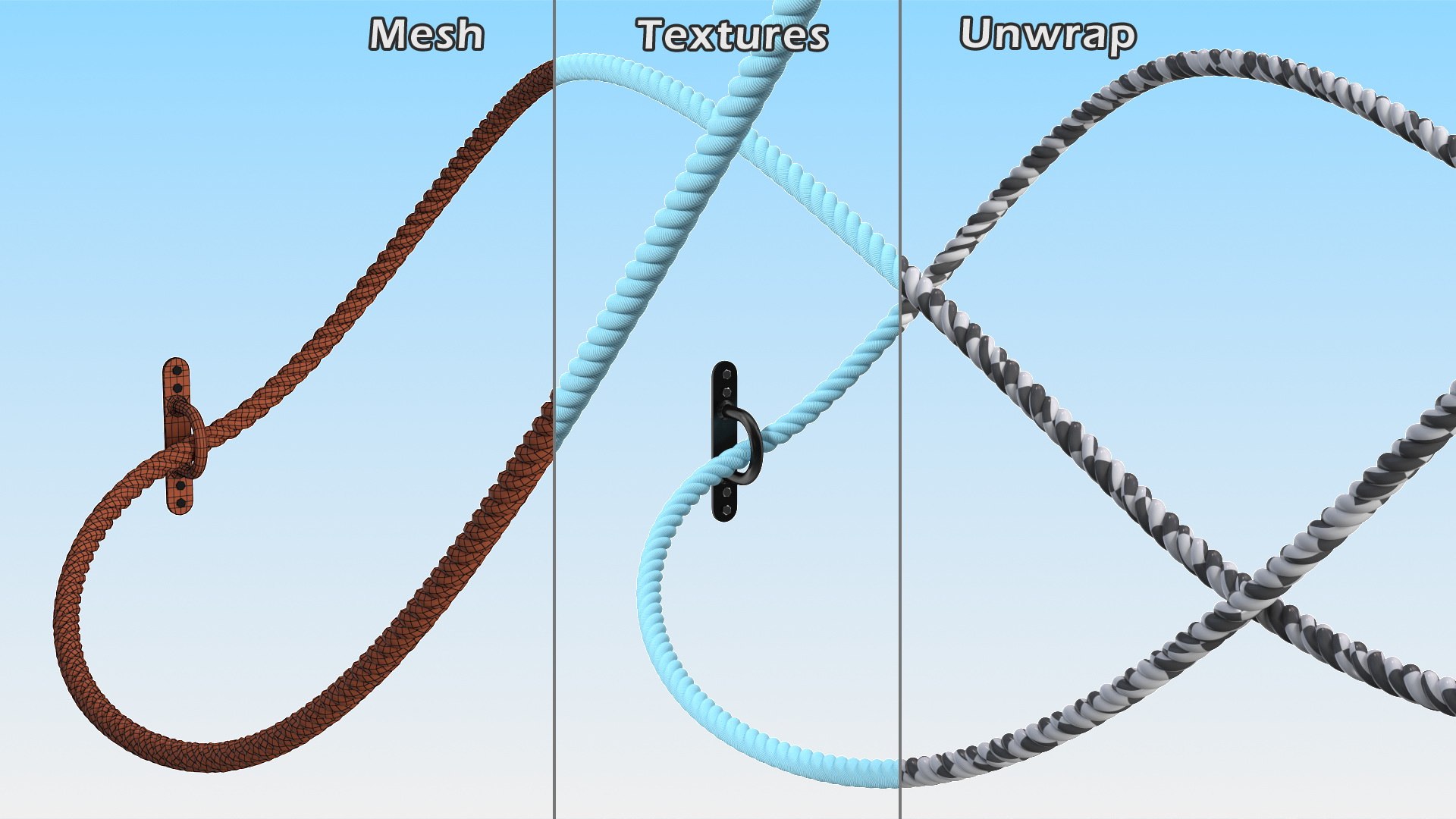 Battle Rope Alternating Waves Position 3D - TurboSquid 1778356