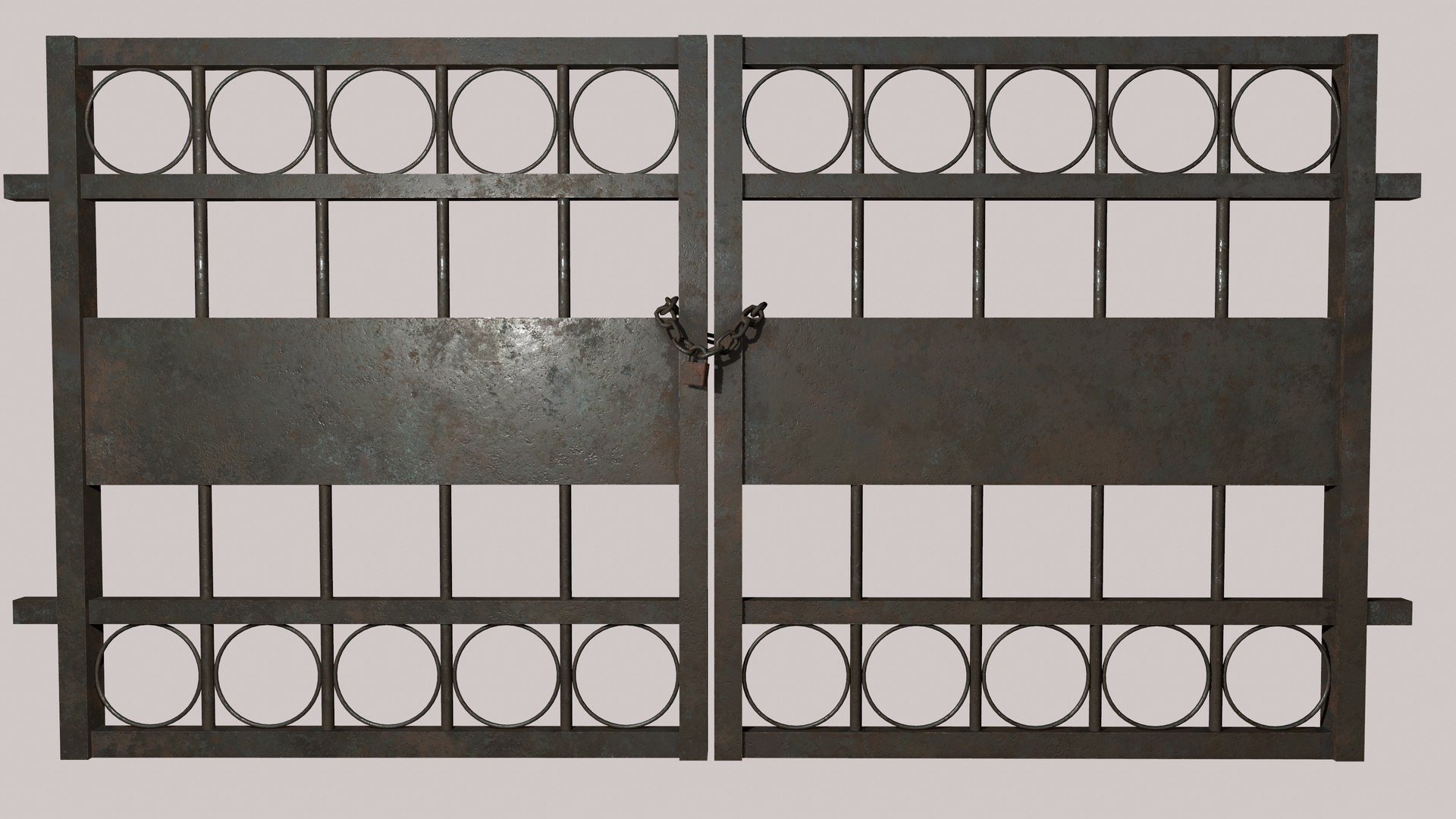 Old Gate PBR 3D Model - TurboSquid 2050409