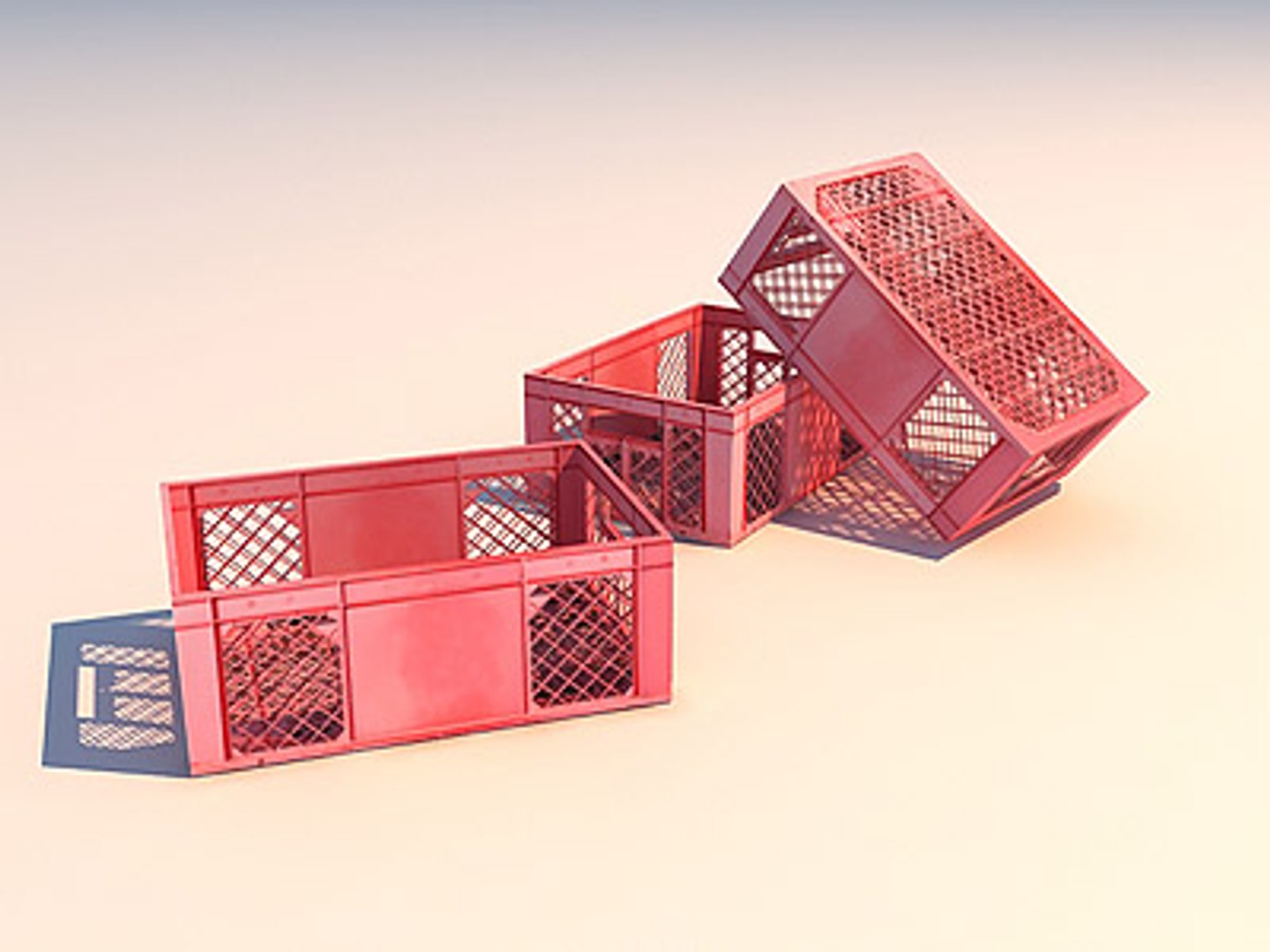 Plastic Box 3d Model