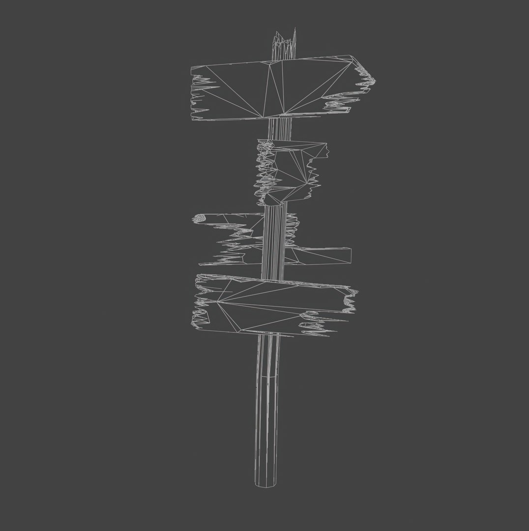 Wooden Post 3D Model - TurboSquid 2201142