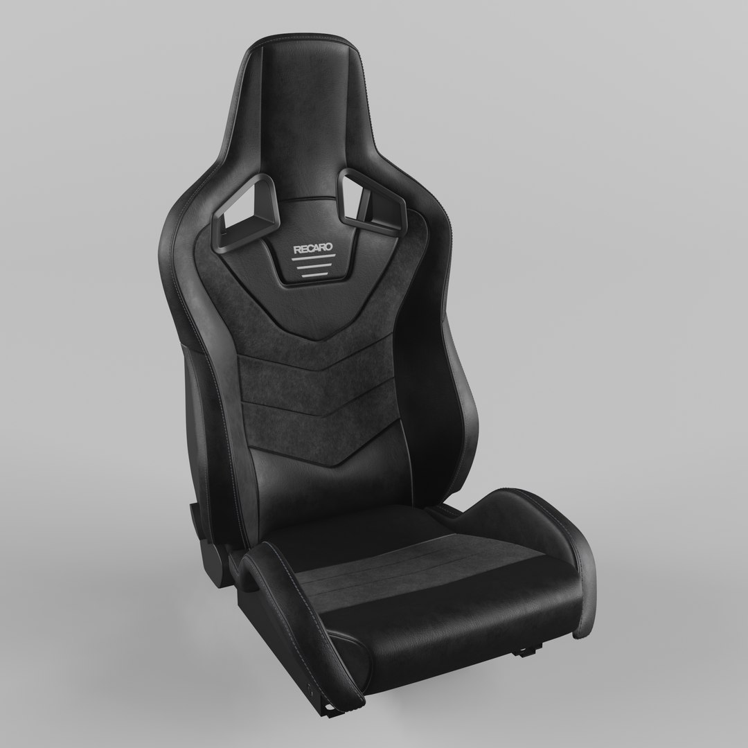 3D RECARO Sportster GT Black Seat - TurboSquid 1774031