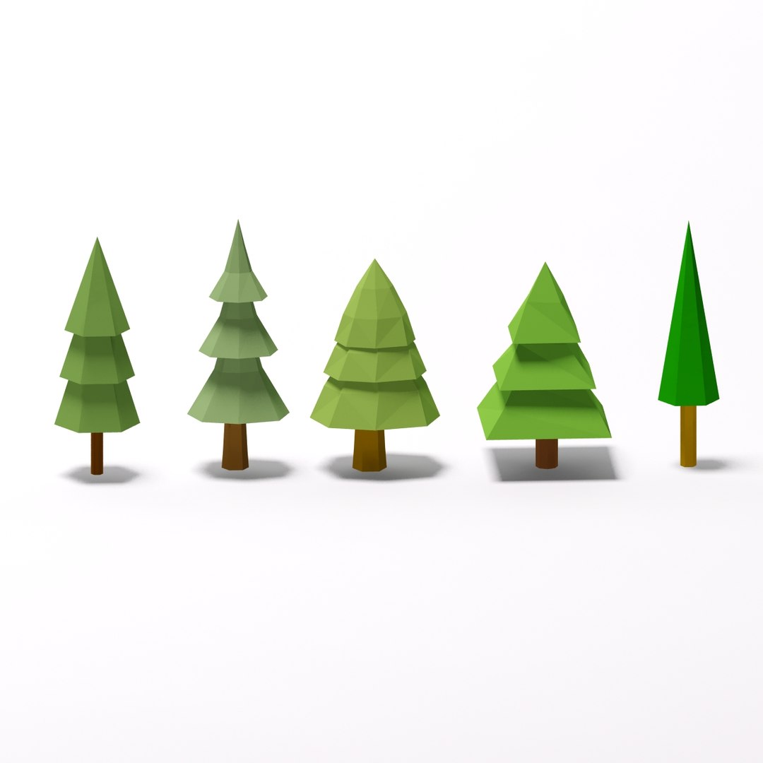 3d model of big trees pack