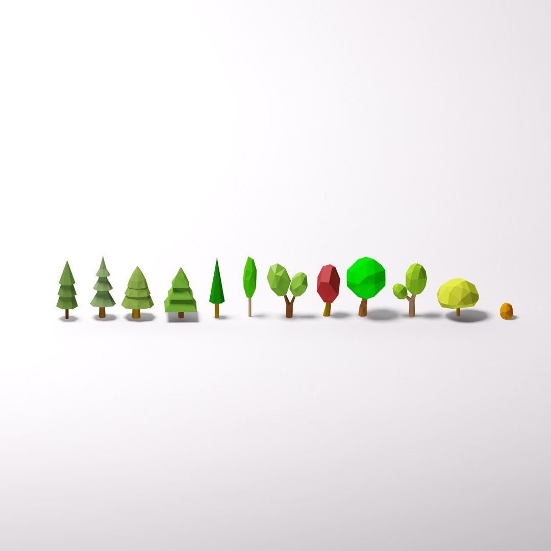 3d model of big trees pack