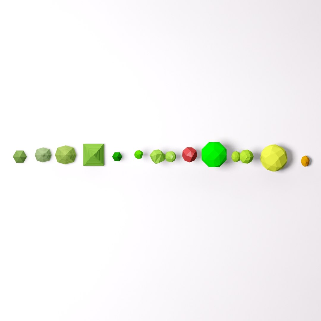3d model of big trees pack