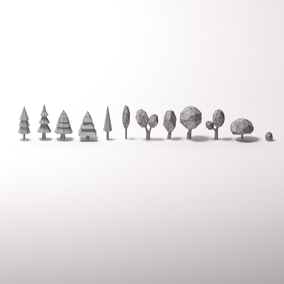 3d model of big trees pack
