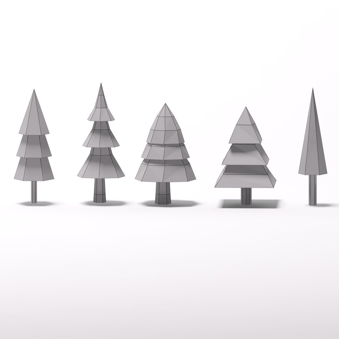 3d model of big trees pack
