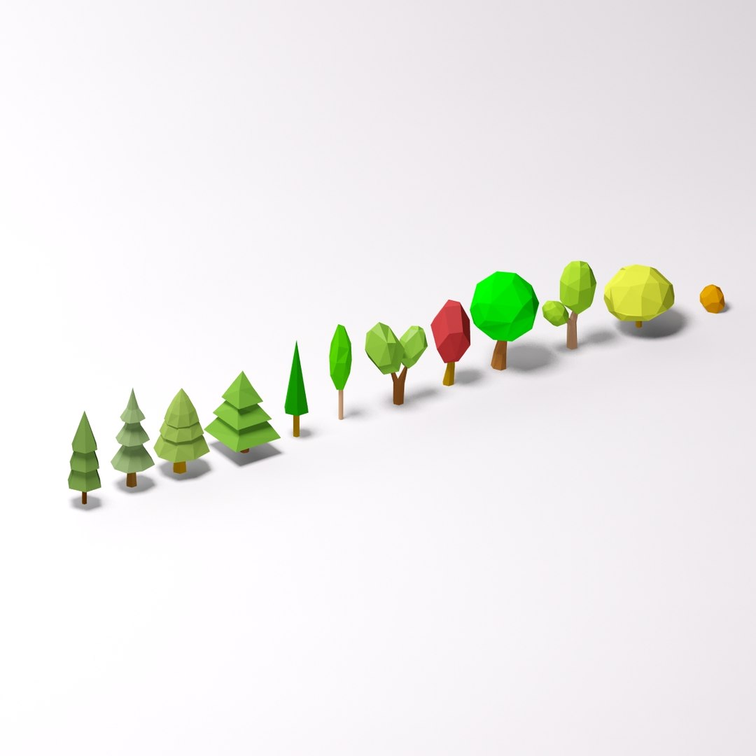 3d model of big trees pack