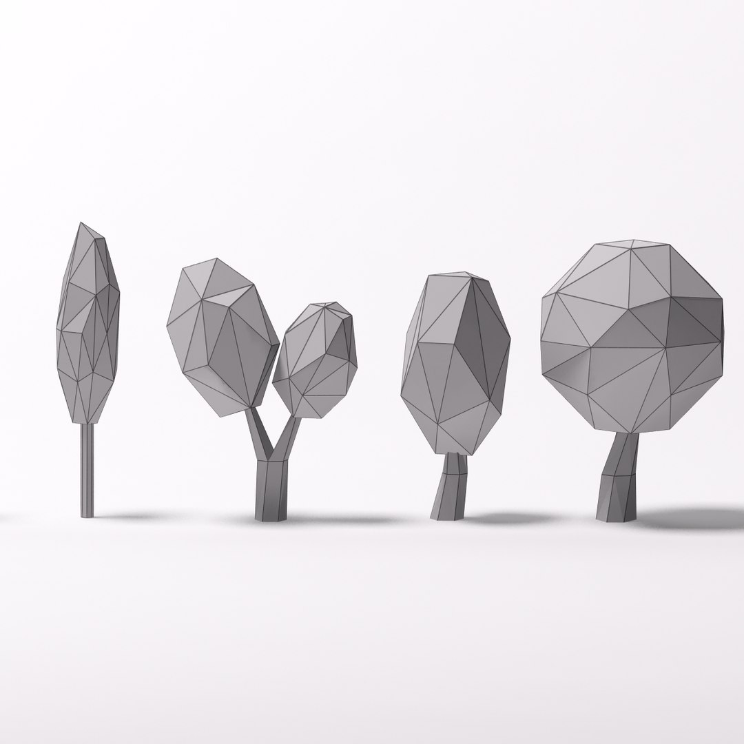 3d model of big trees pack