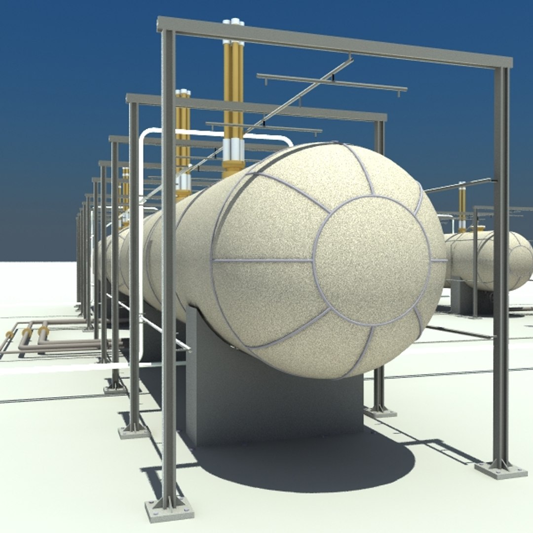 3d Model Oil Tanks