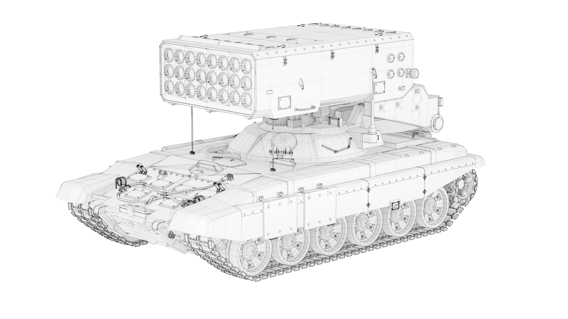 3D model TOS-1A Solntsepyok - TurboSquid 1892412