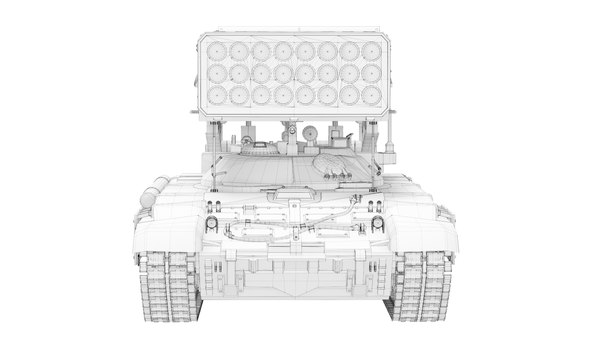 modelo 3d Solntsepyok TOS-1A - TurboSquid 1892412
