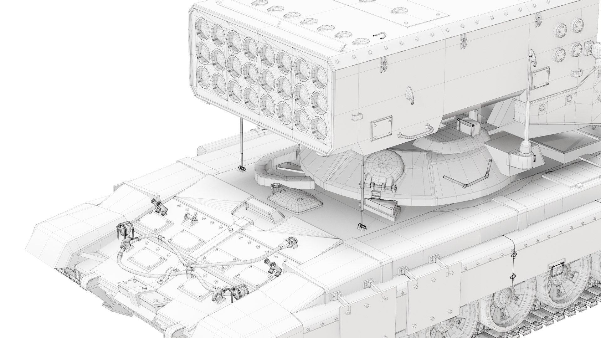 3D model TOS-1A Solntsepyok - TurboSquid 1892412