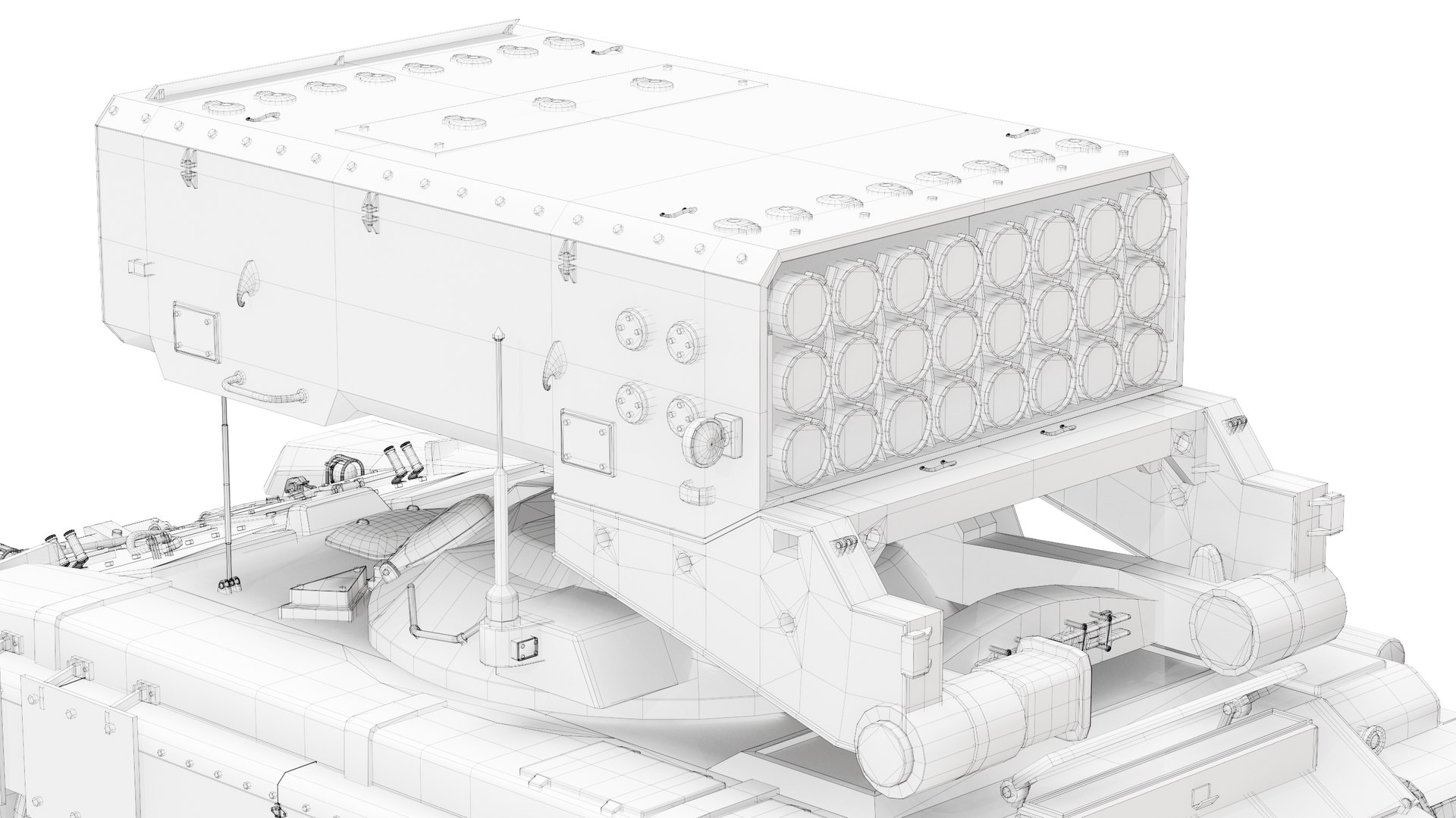 3D model TOS-1A Solntsepyok - TurboSquid 1892412