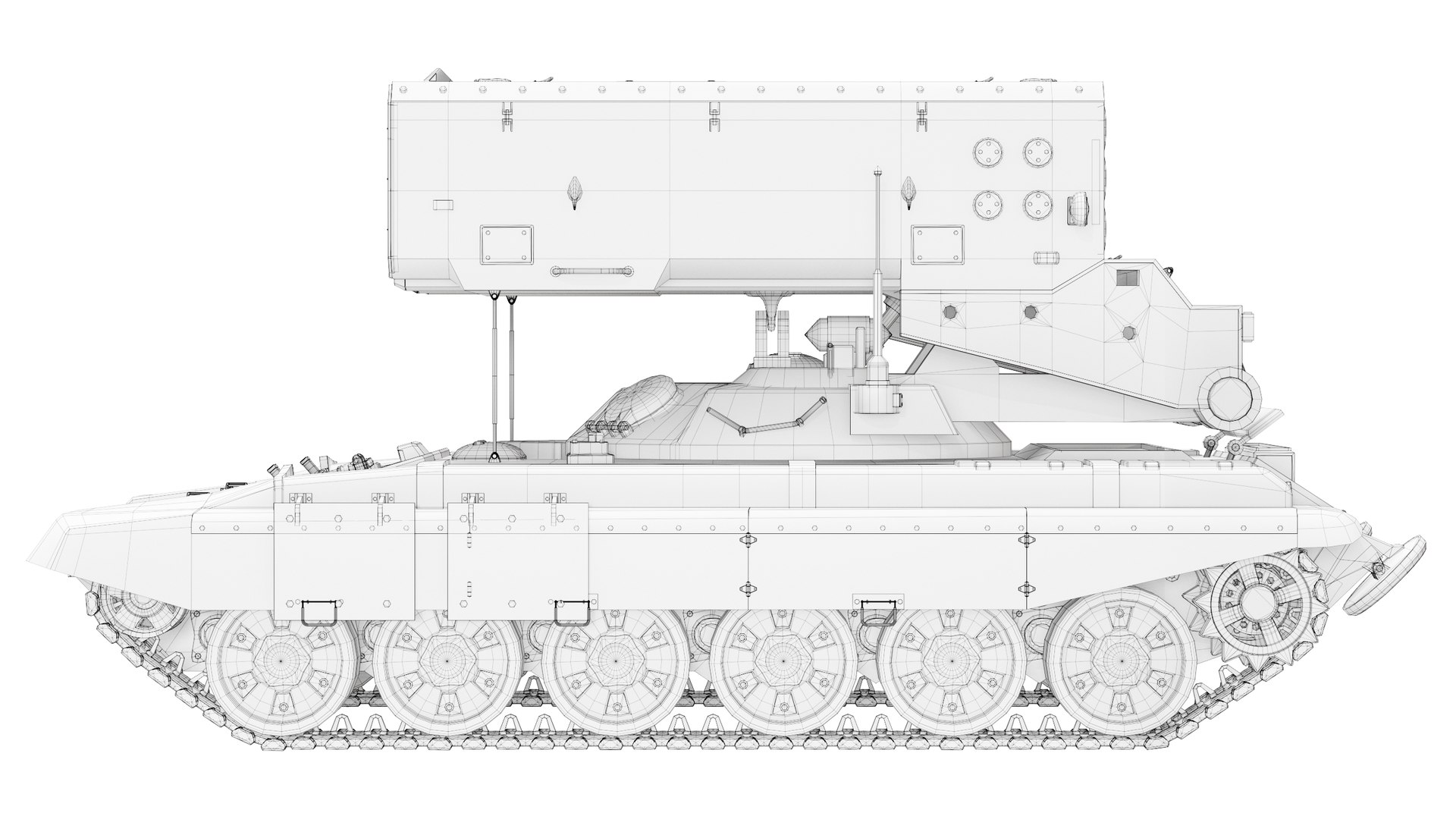 3D model TOS-1A Solntsepyok - TurboSquid 1892412