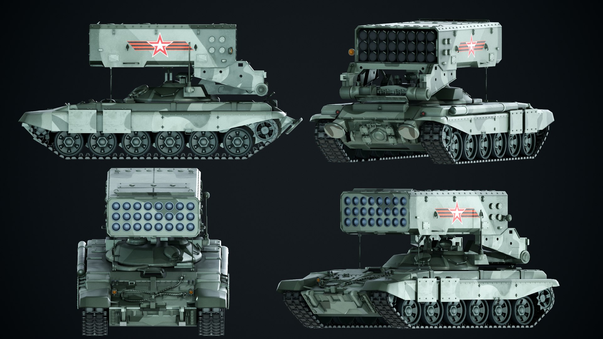 3D Model TOS-1A Solntsepyok - TurboSquid 1892412