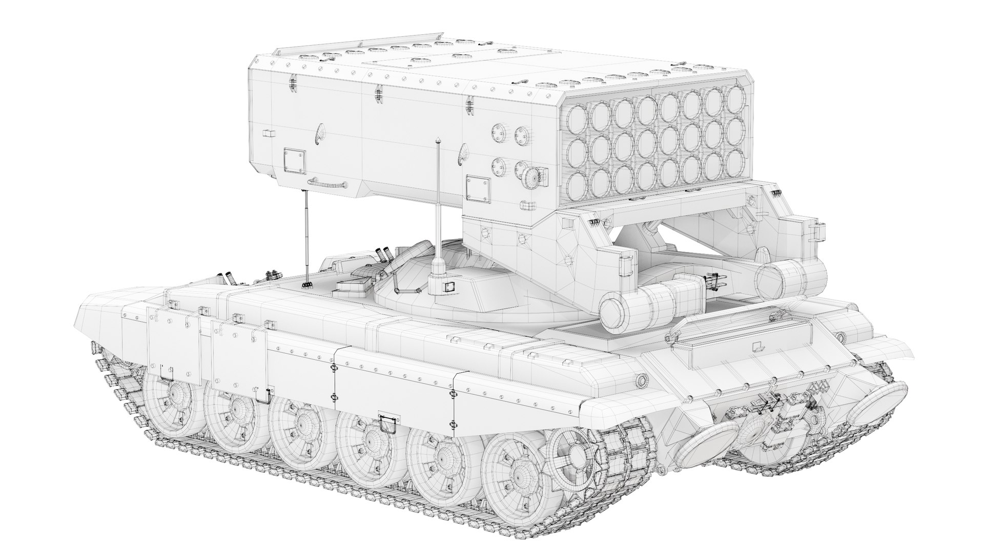3D model TOS-1A Solntsepyok - TurboSquid 1892412