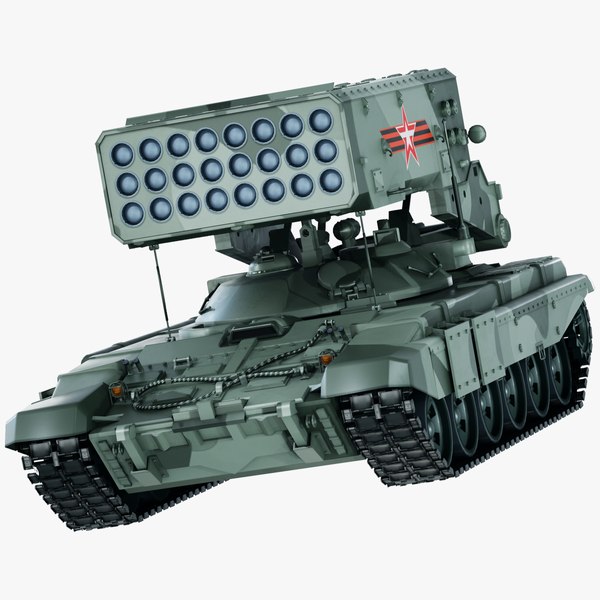 Modello 3D TOS-1A Solntsepyok - TurboSquid 1892412