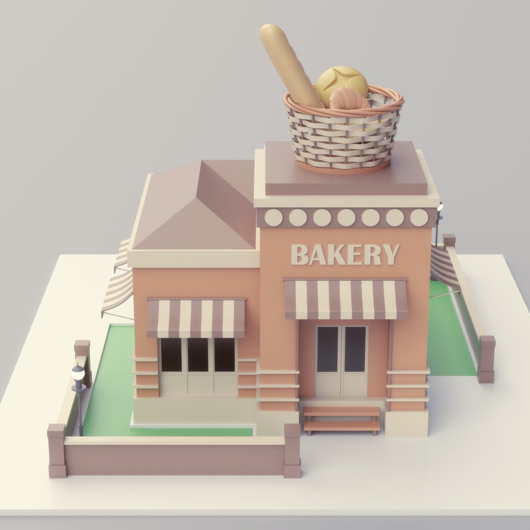 Bakery 03 3D Model - TurboSquid 1770236
