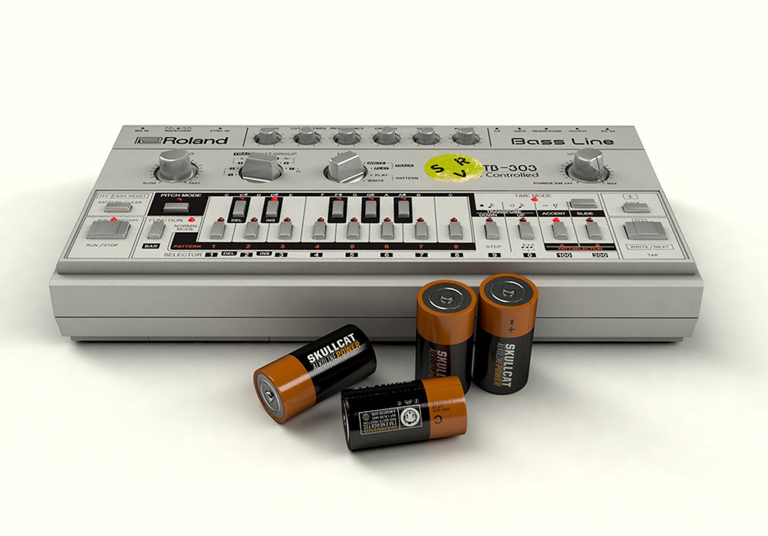 Tb-303 Rigged 3d Model