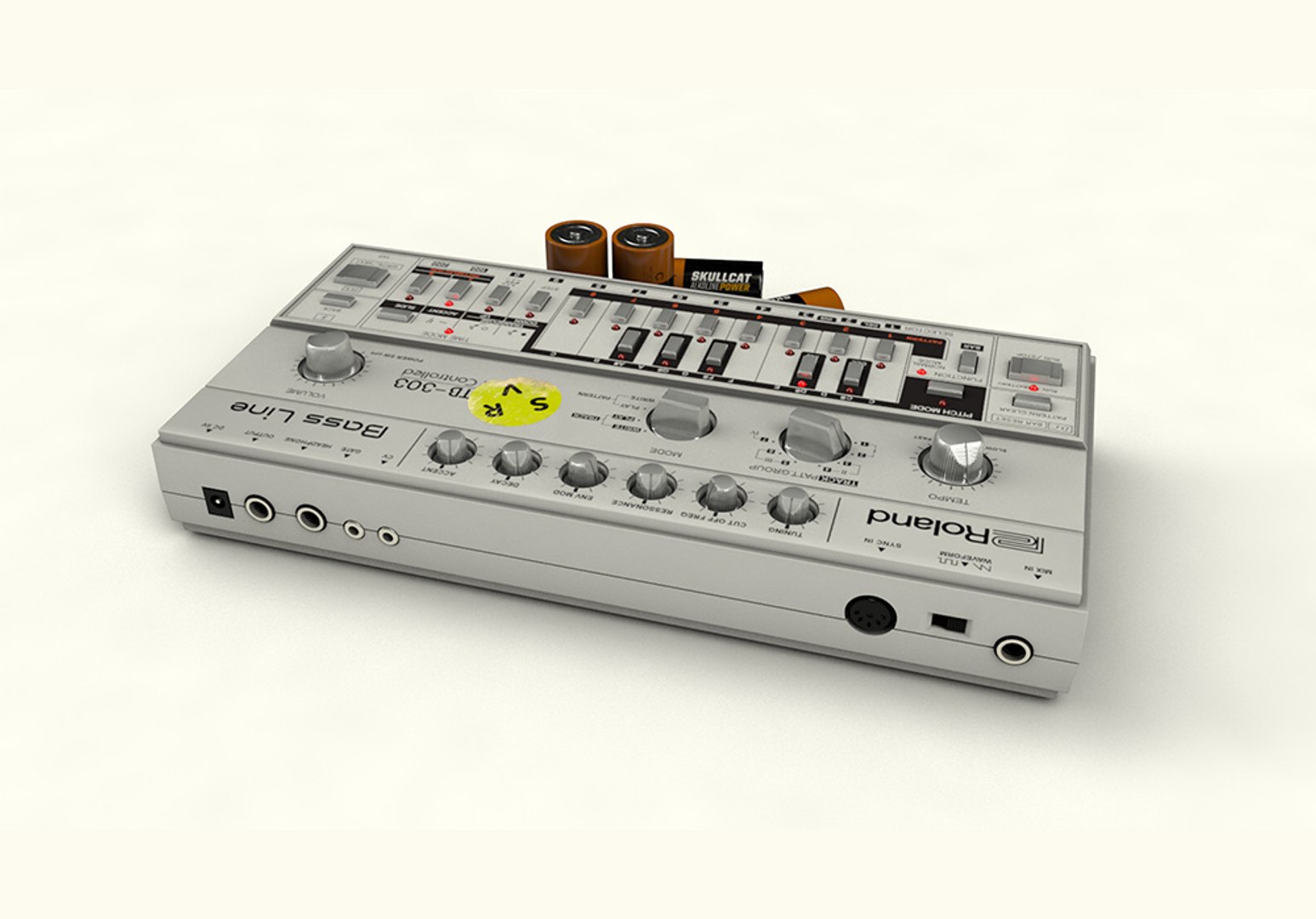 Tb-303 Rigged 3d Model