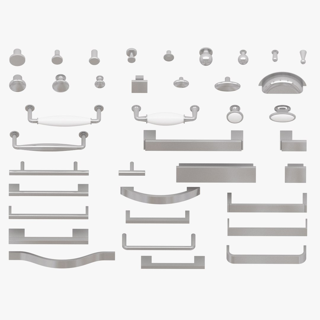 Furniture Handles 3D Model - TurboSquid 1384234