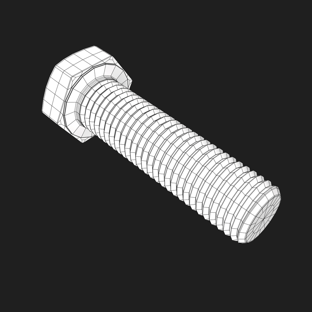 Maya Hex Bolt Thread