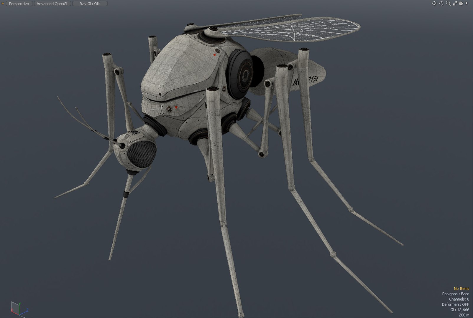 3d Robotic Mosquito Model