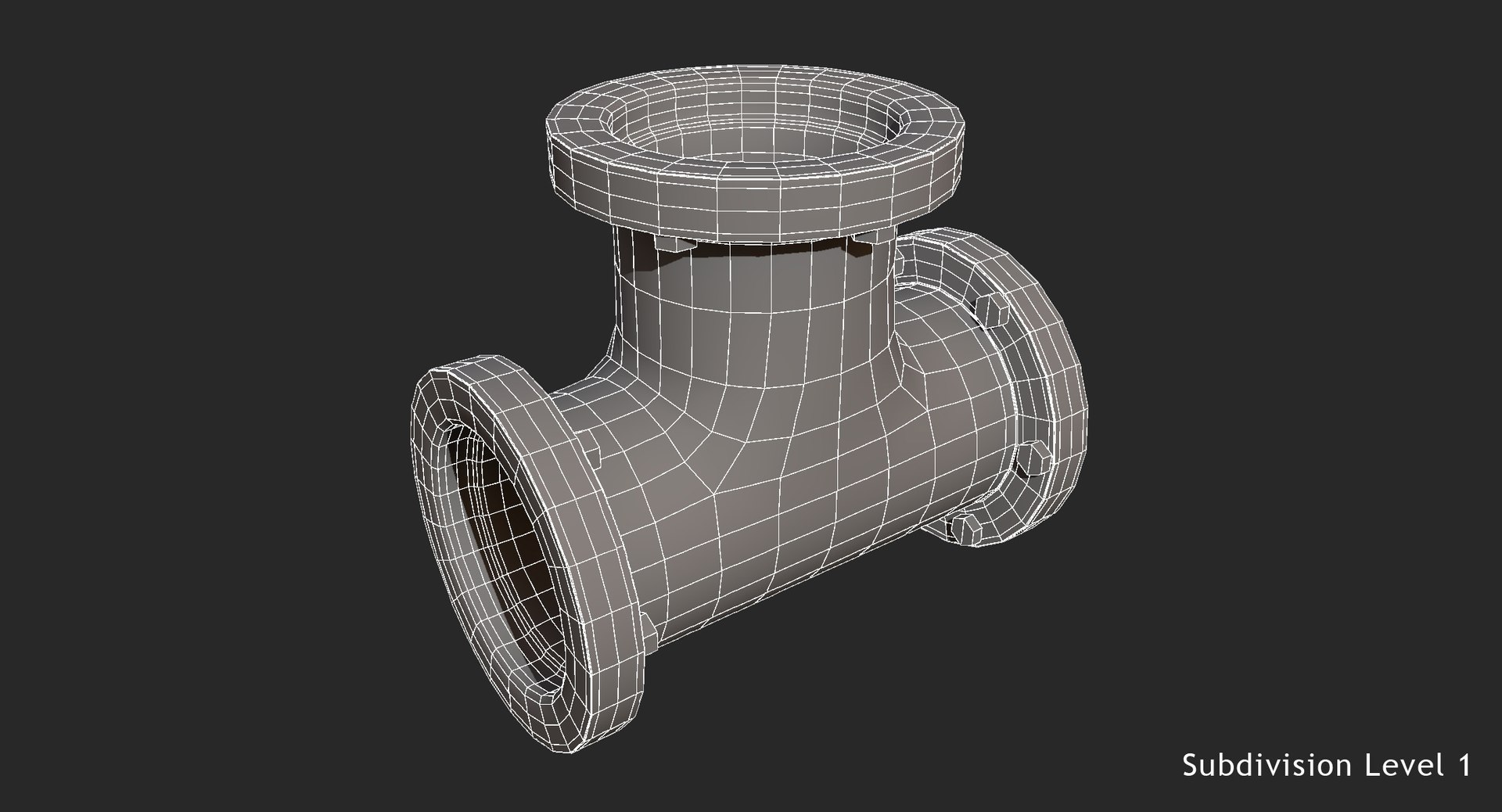 T Pipe 3d Model