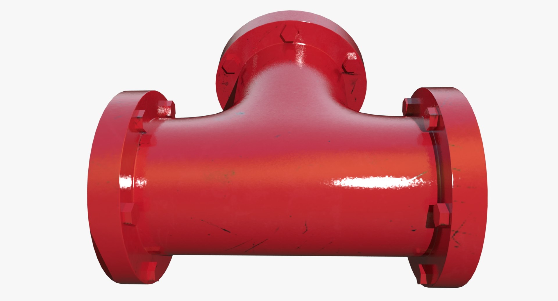 T Pipe 3d Model