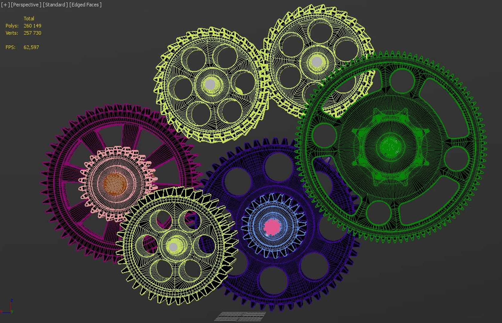 3D Gear Mechanism V3 - TurboSquid 1452179