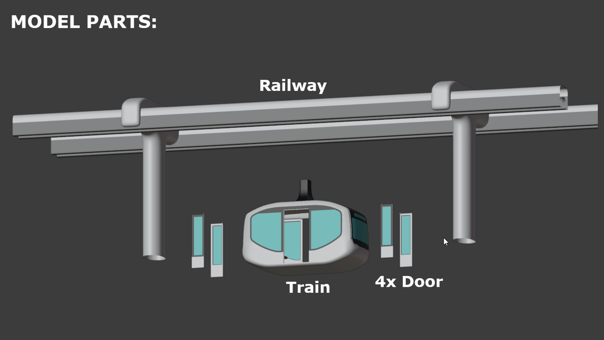 3D Elevated Train Concept - TurboSquid 1800180