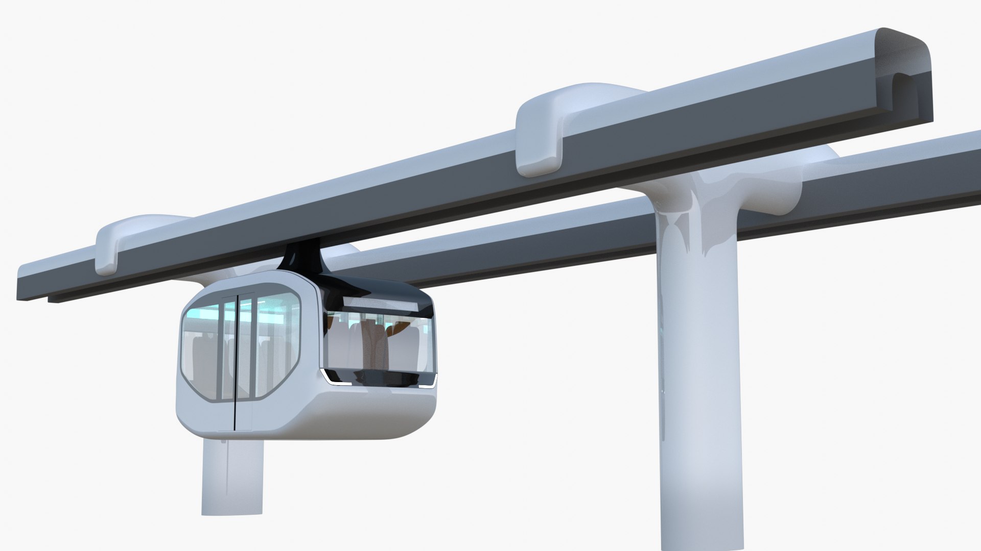 3D Elevated Train Concept - TurboSquid 1800180