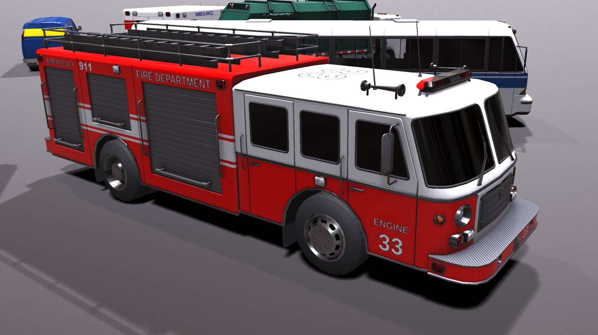 Pack Generic Civil Service Model - TurboSquid 1607216