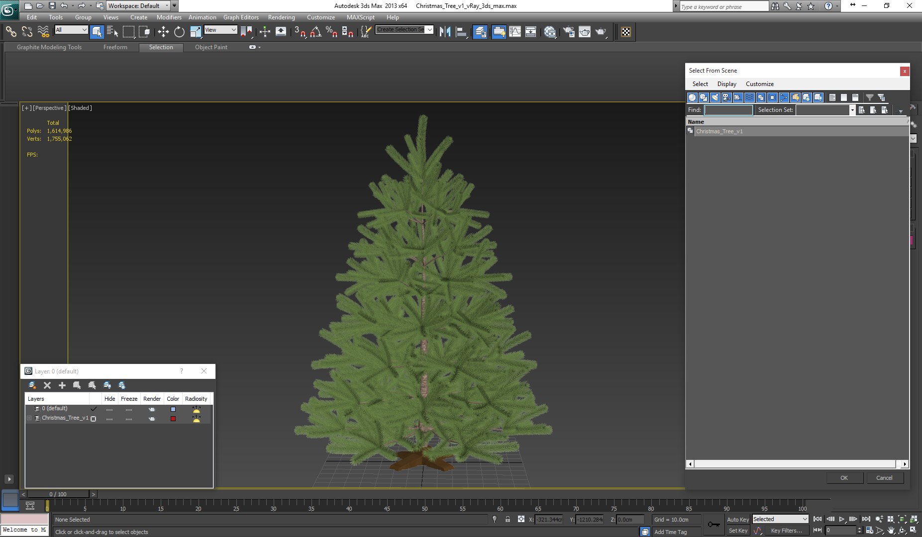 3d Model Fir Tree