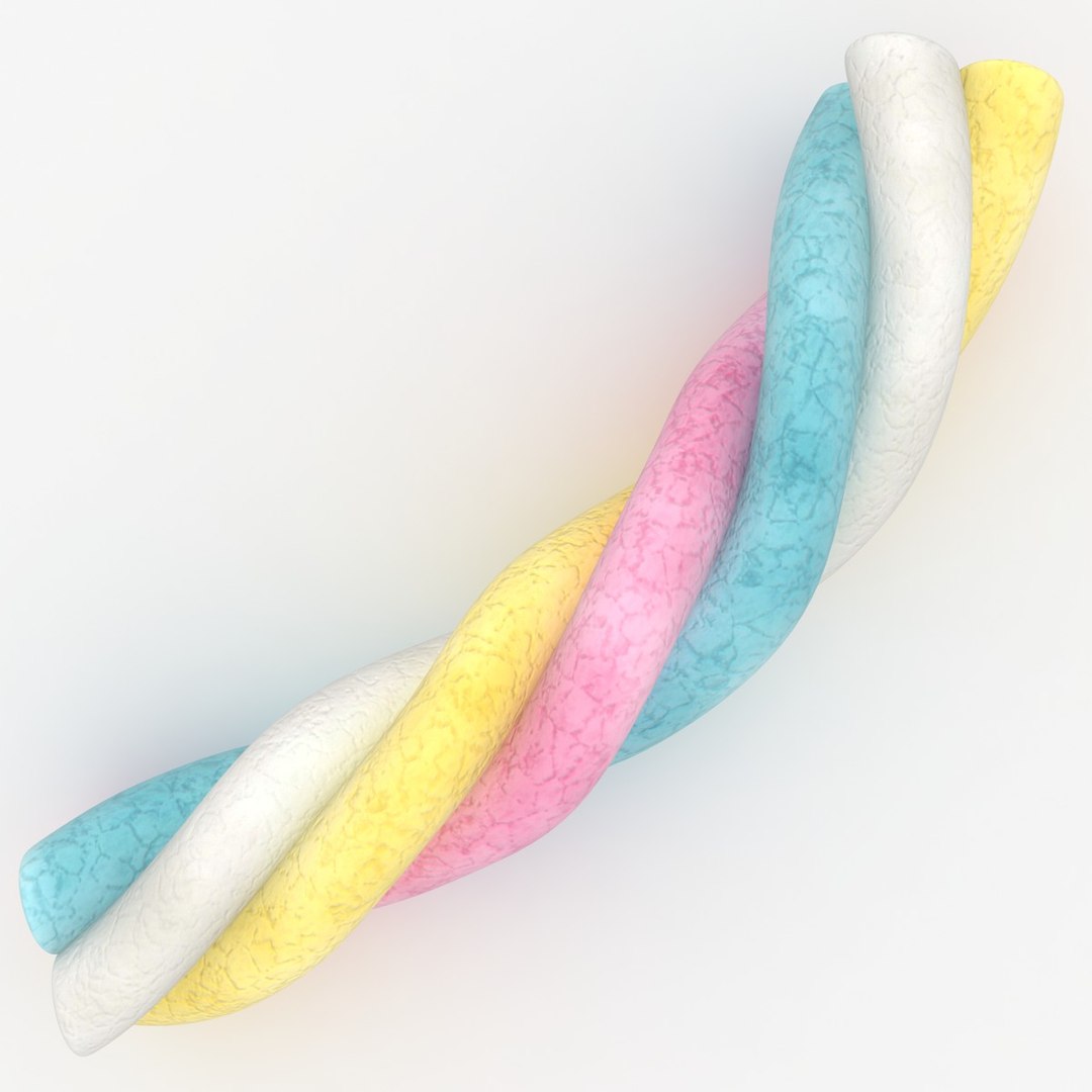 3d Model Of Realistic Marshmallow Set V2